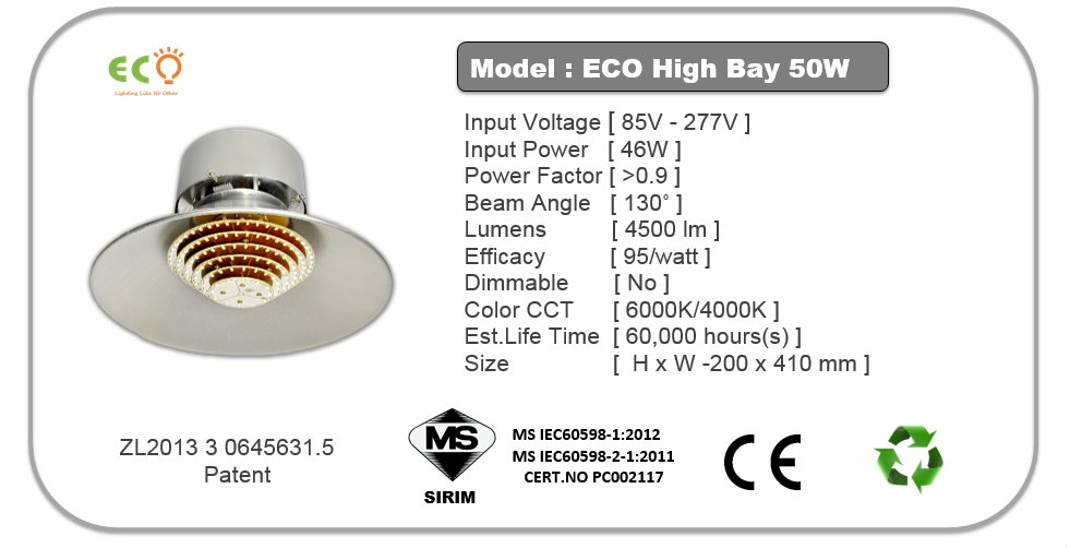 ECO LED HIGH BAY - Energy-Efficient High Bay Lighting - HAICO